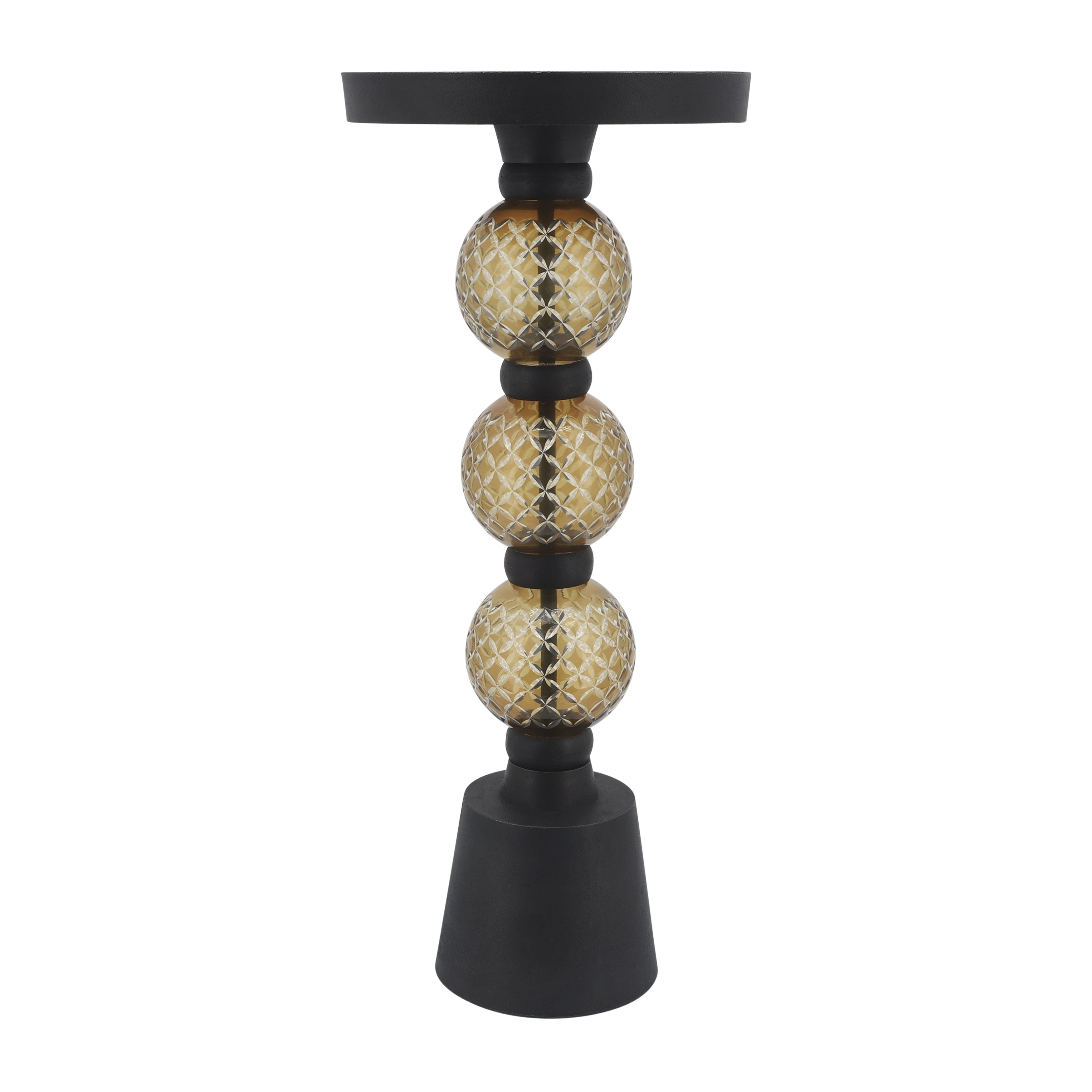 Bungalow Rose Modern Mirrored Top Side Table with Metal Base ...