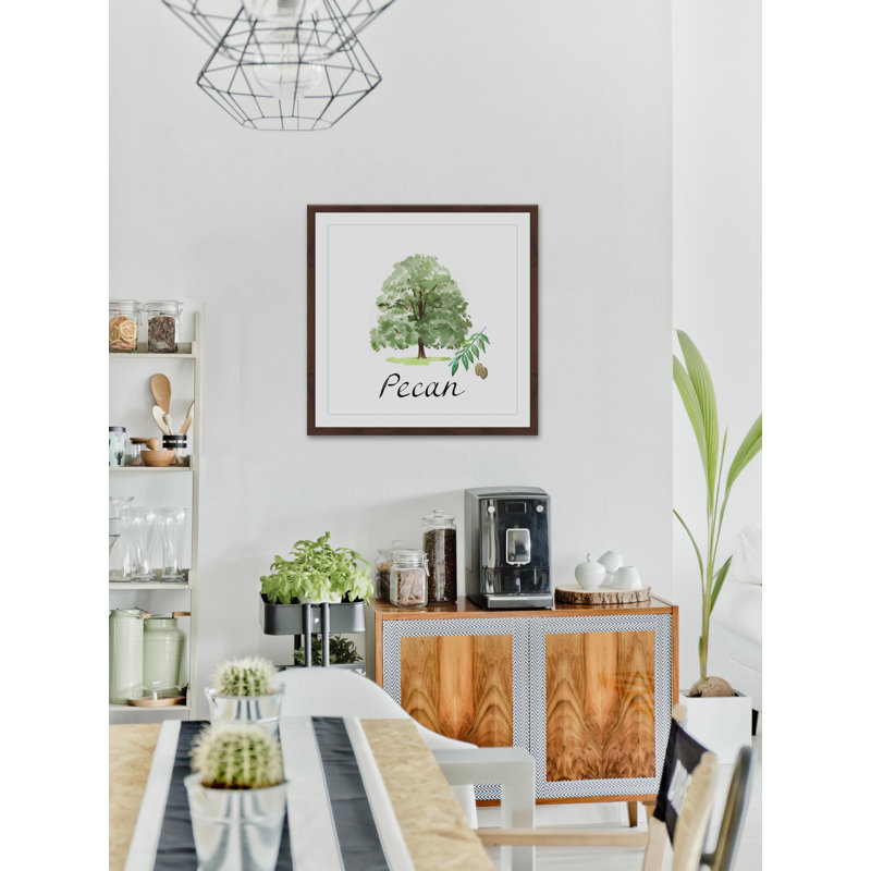Red Barrel Studio® 'Pecan Tree' Watercolor Painting Print | Wayfair