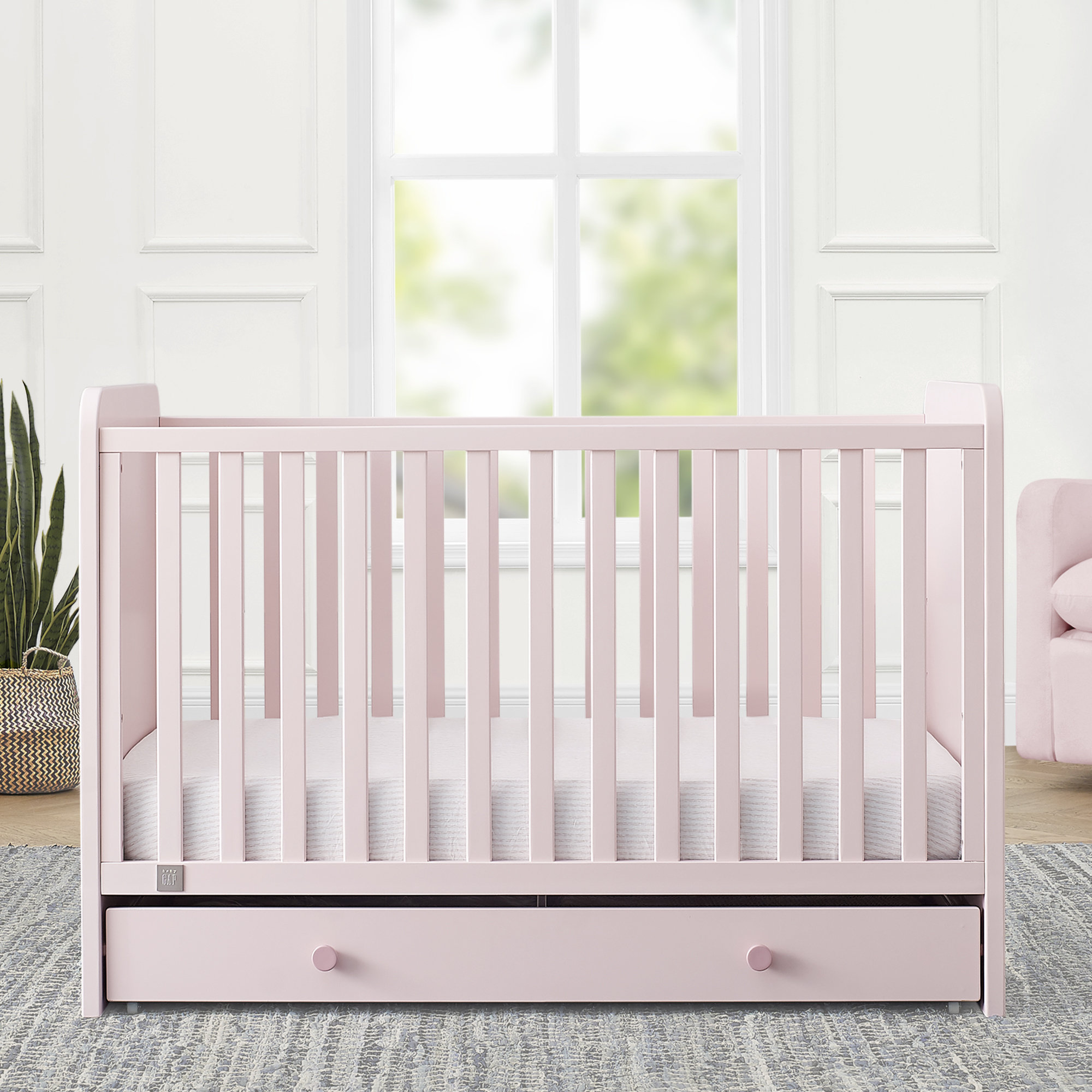 babyGap Babygap Graham 4-In-1 Convertible Crib With Storage Drawer ...