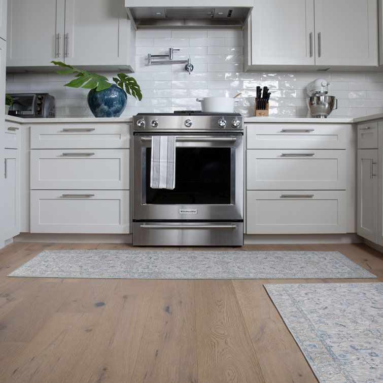 GelPro Nevermove Performance Blue Machine Washable Rug & Reviews | Wayfair