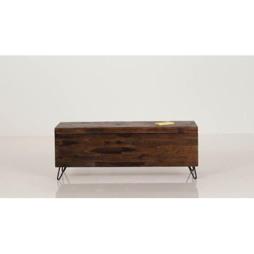 Three Posts™ Sherry Solid Wood Storage Bench & Reviews | Wayfair
