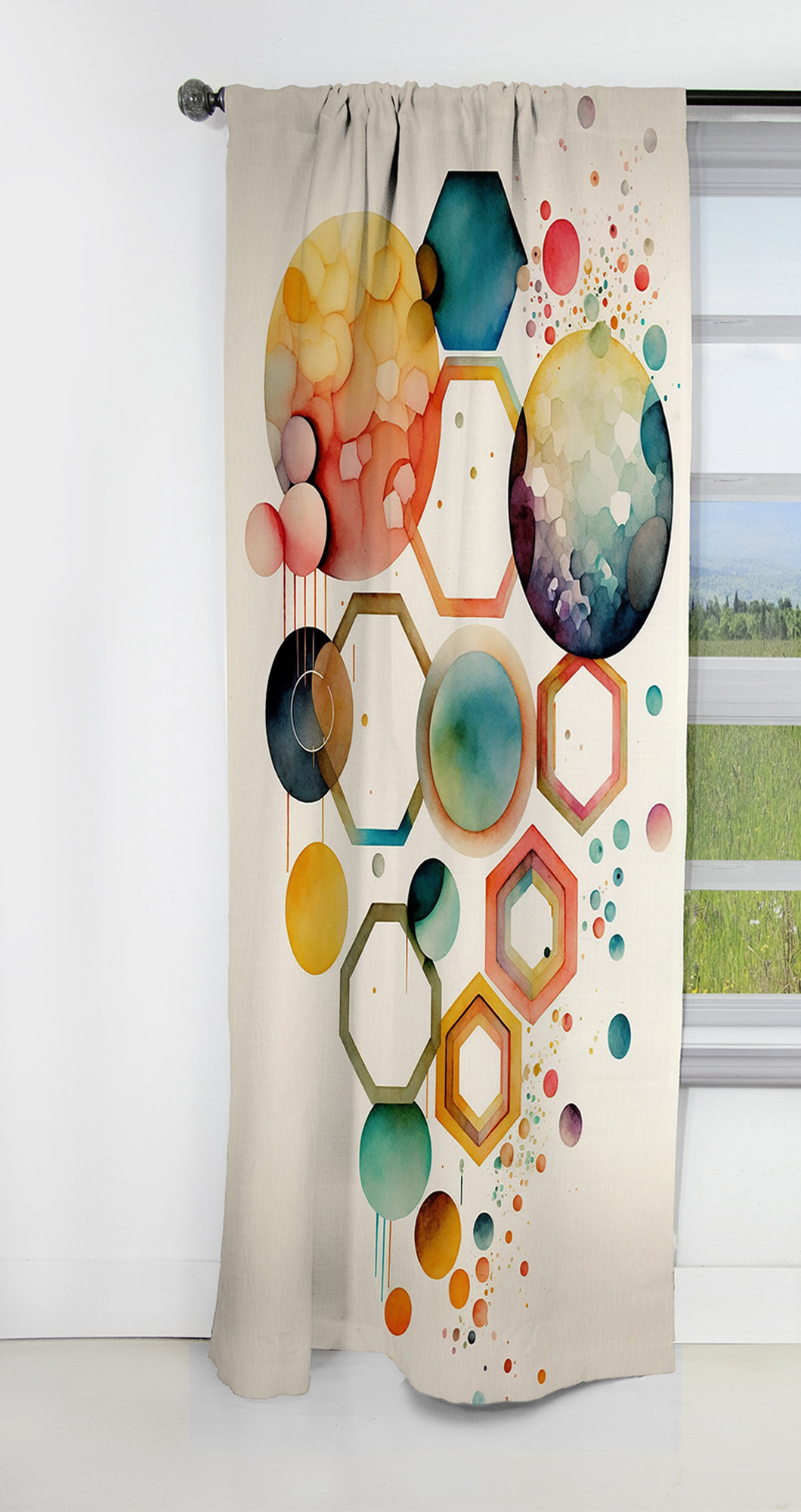 East Urban Home Shannock - Abstract Curtain - Blackout Geometric ...