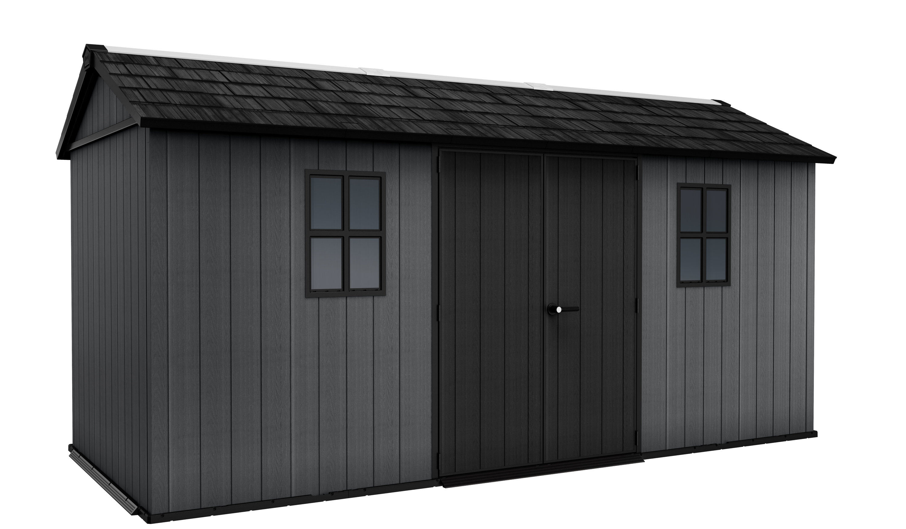 Keter Newton Plus Durable Resin Outdoor Storage Shed With Floor and ...