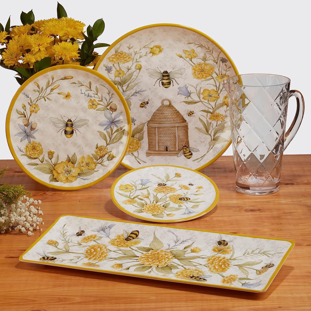 Certified International Bee Sweet 12 Pc Dinnerware Set & Reviews | Wayfair