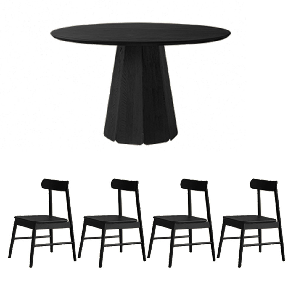 Beicang Home Carbonized ash dining table set - Wayfair Canada