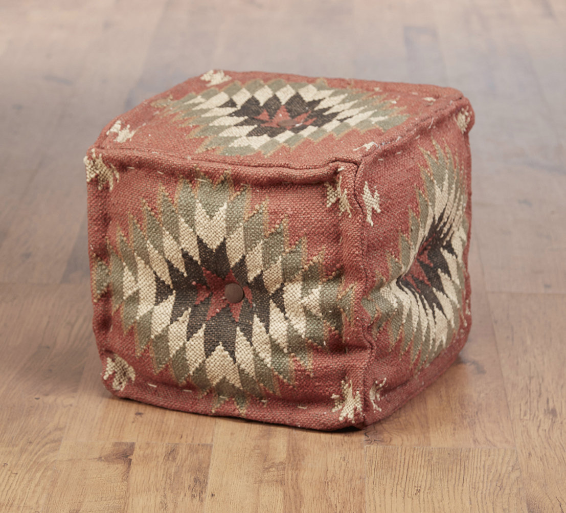 Union Rustic Rubin Upholstered Pouf & Reviews | Wayfair
