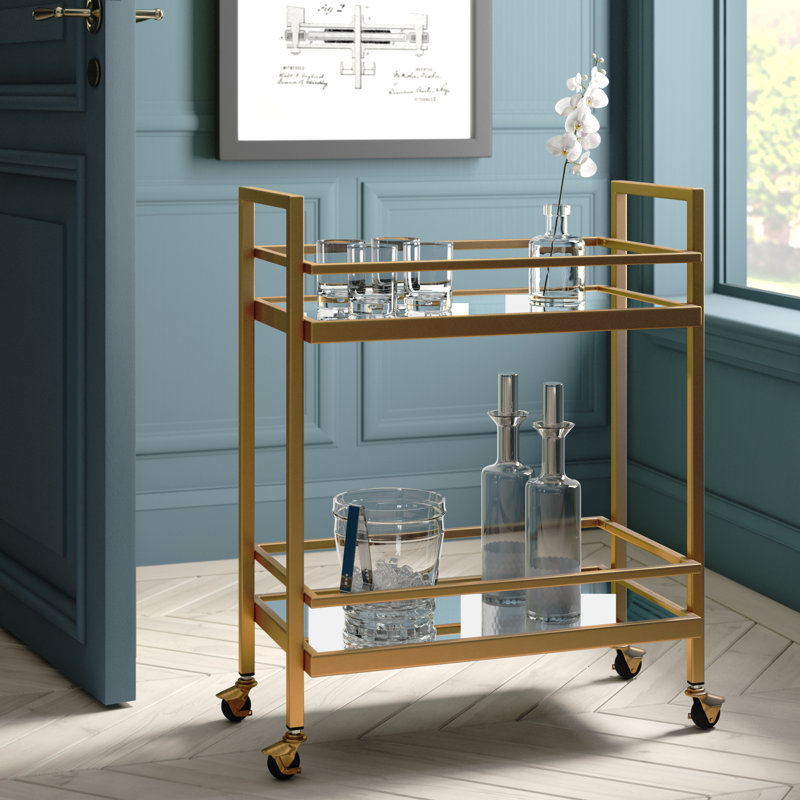 Willa Arlo™ Interiors Emily Bar Cart & Reviews | Wayfair