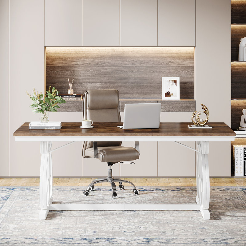 Ophelia & Co. 63-Inch Executive Desk | Wayfair