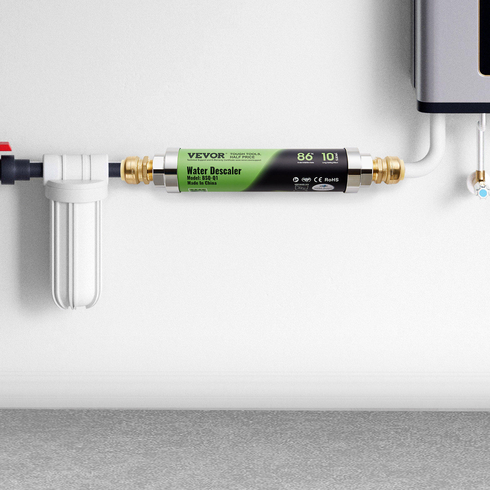 Latitude Run® Shelor Whole House Salt Free Descaler Physical Scale ...