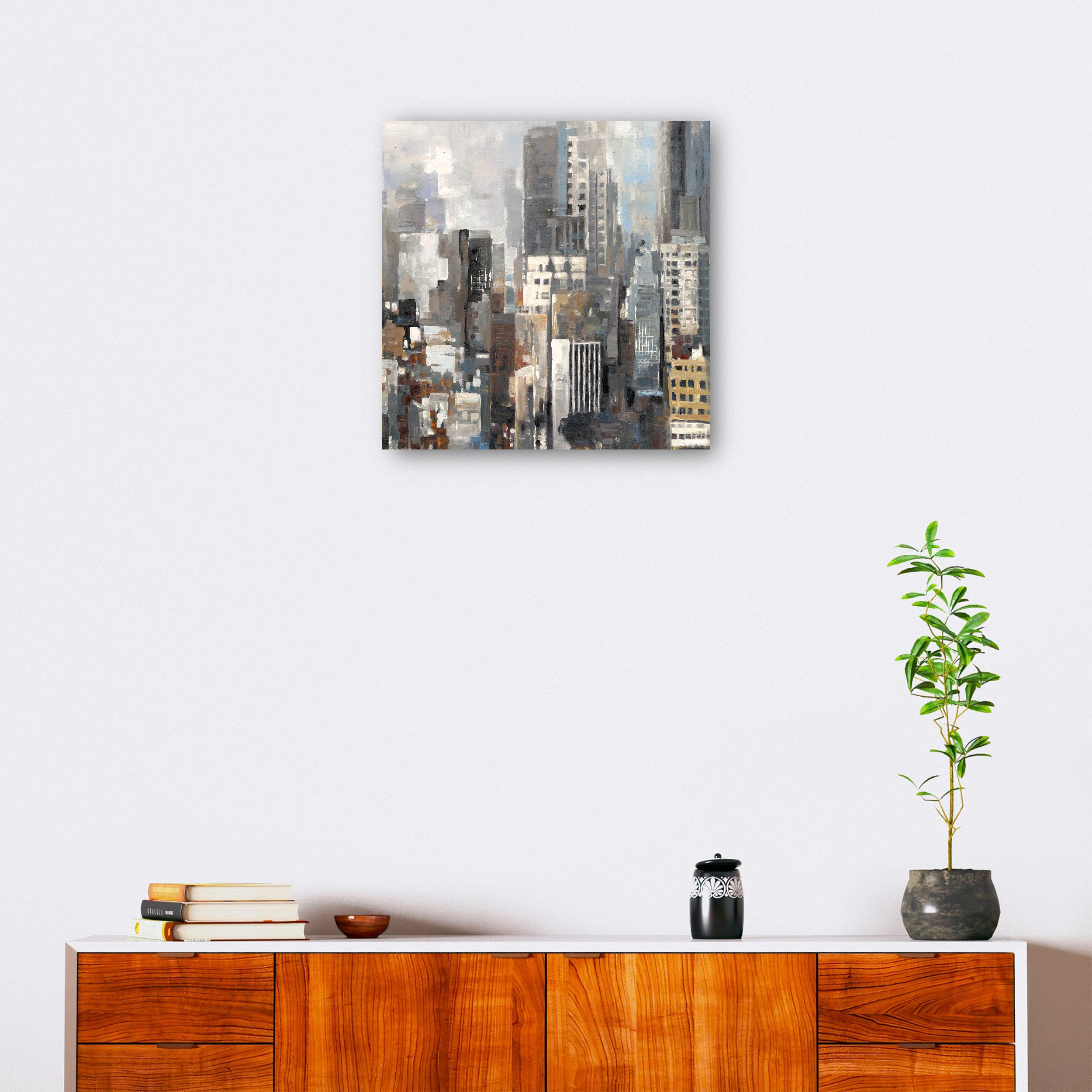 Red Barrel Studio® City Silhouettes Square II by Emily Williams Canvas ...