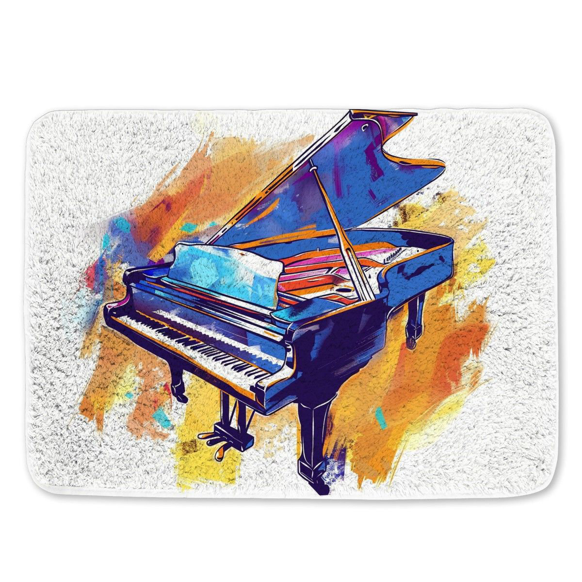Latitude Run® Grand piano Bath Mat Music Bathroom Decor Instrument ...