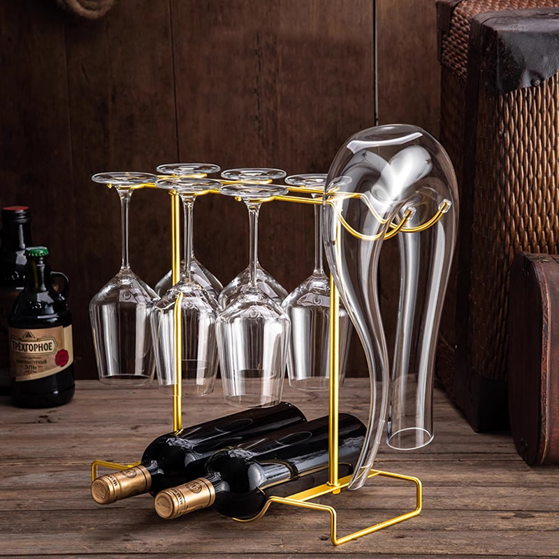 Mercer41 Creative Wine Glass Holder, Modern Minimalist Hanging Wine ...