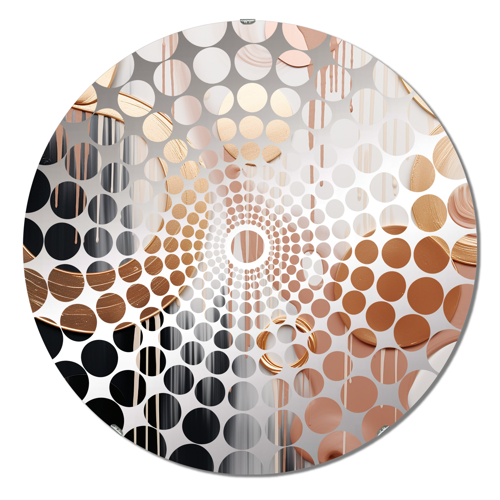 East Urban Home Cassundra - Concentric Circles Decorative Mirror | Wayfair