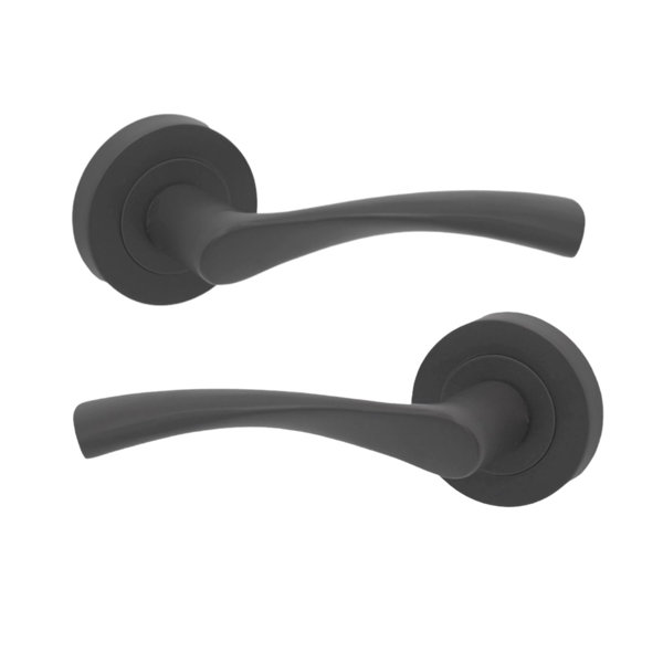 Spira Brass Mercury Lever Door Handle Gun Metal Grey | Wayfair.co.uk