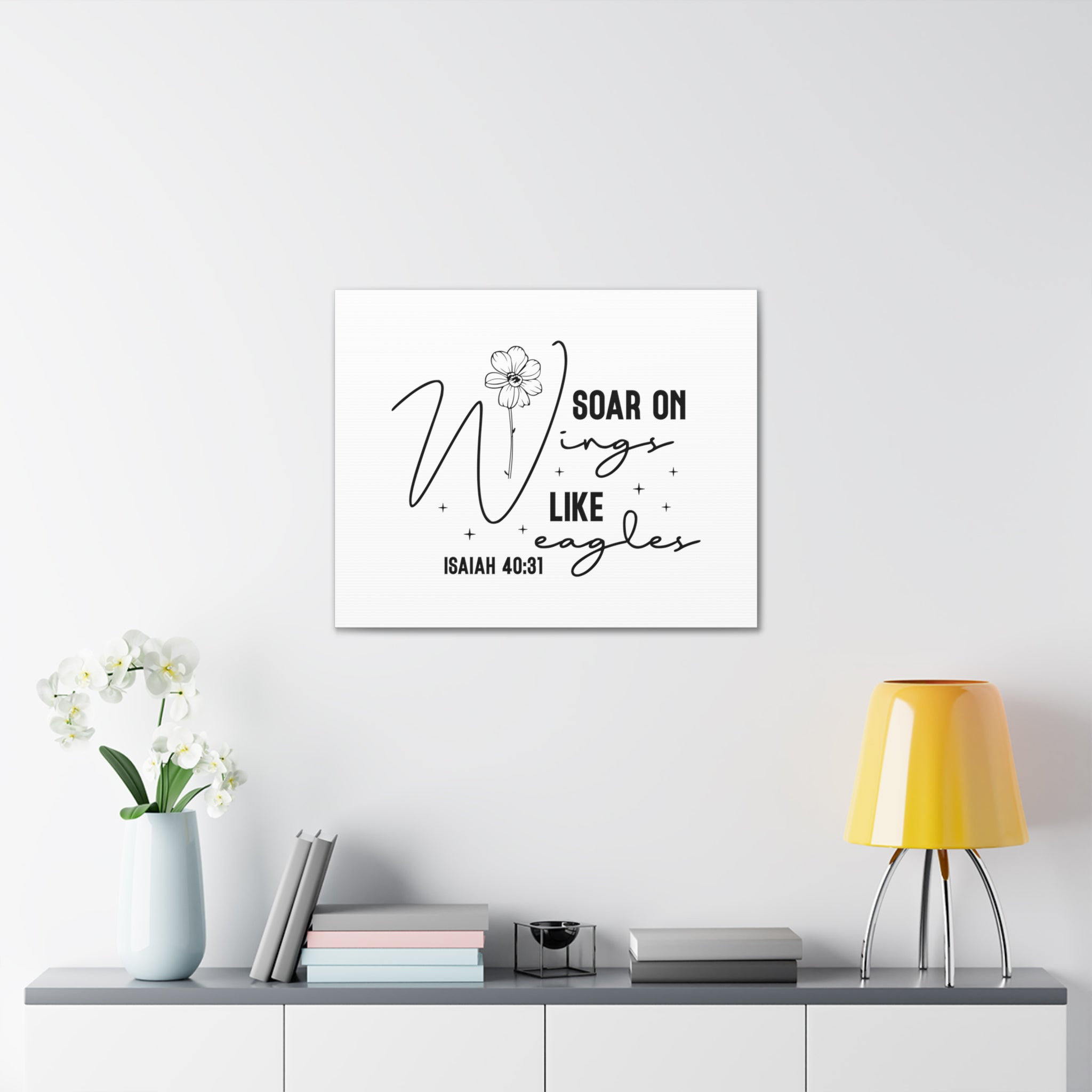 Trinx Isaiah 40:31 Soar on Wings Bible Verse Canvas Christian Wall Art ...