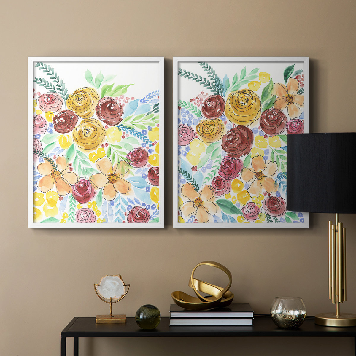 Wexford Home Flower Carousel I-Premium Framed Print -Ready to Hang - No ...