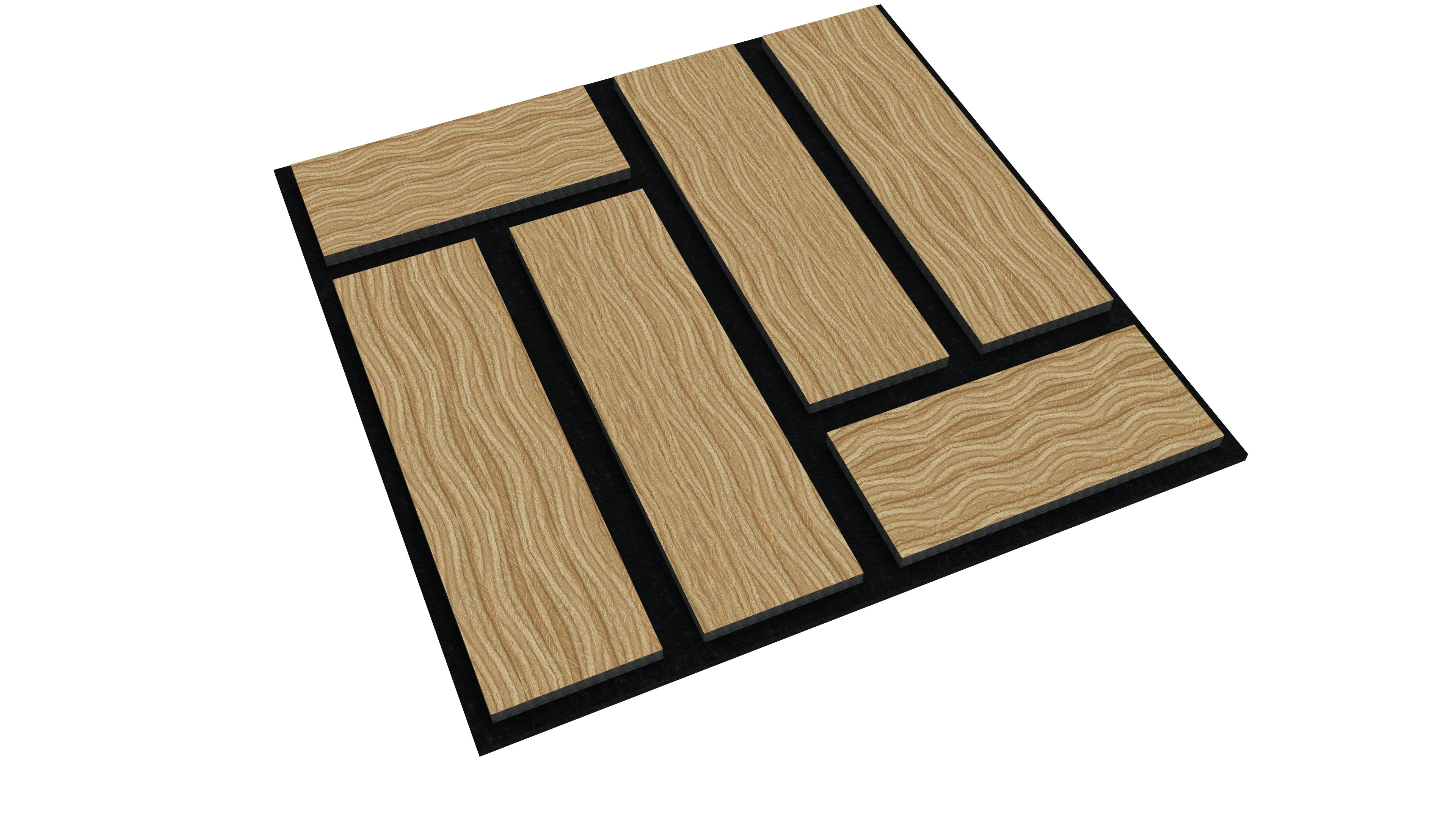 MaxwayDeco Acoustic Staggered Block-shaped Wood Panel | Wayfair