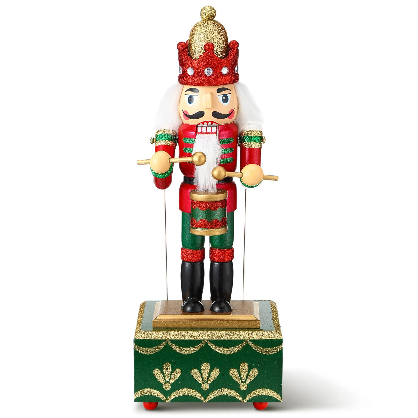The Holiday Aisle® Nutcracker Music Box, Wooden Soldier Toy, Handmade ...