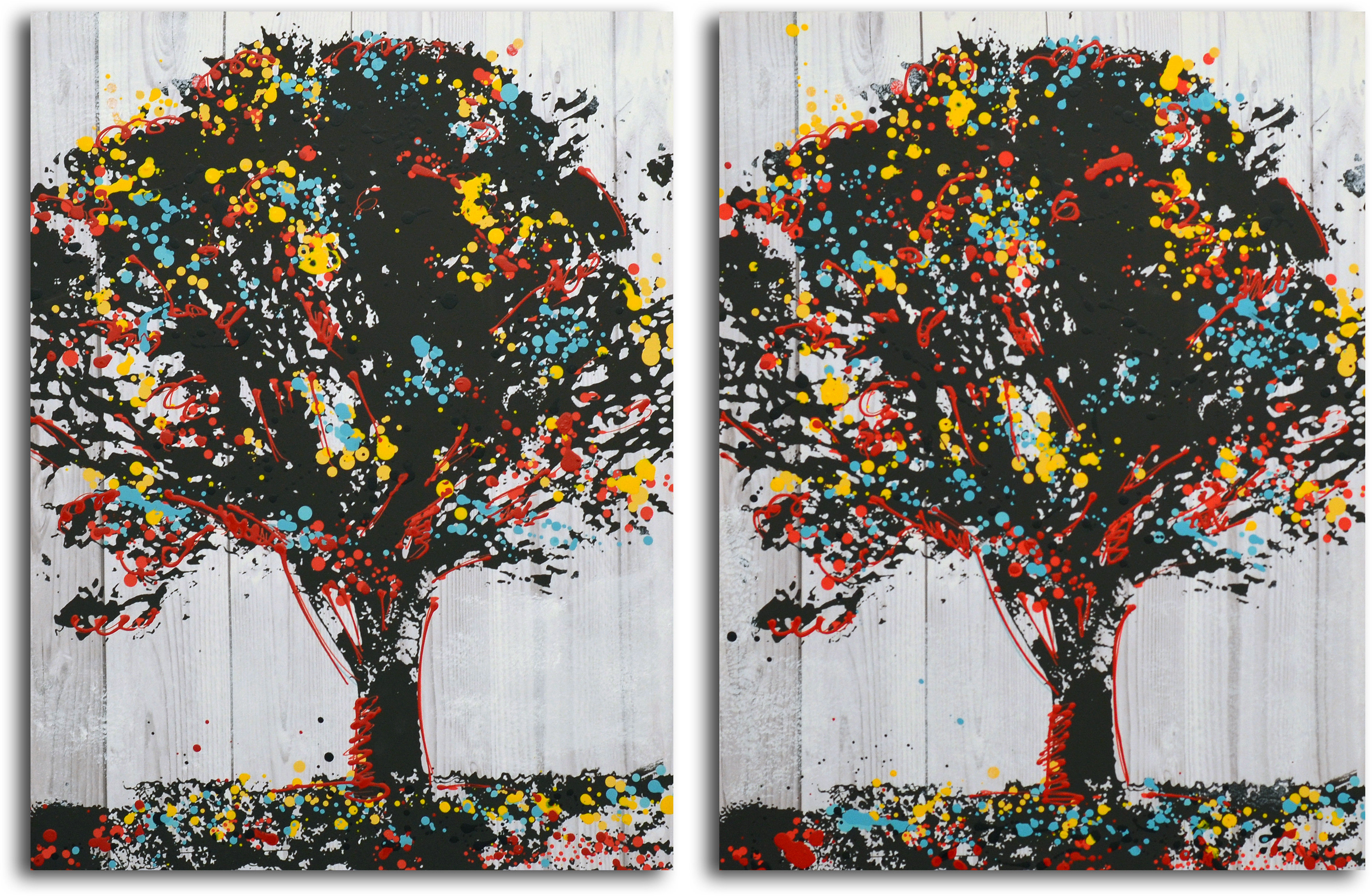 Omax Decor 'Tree of Knowledge' 2 Piece Painting Print on Canvas Set ...
