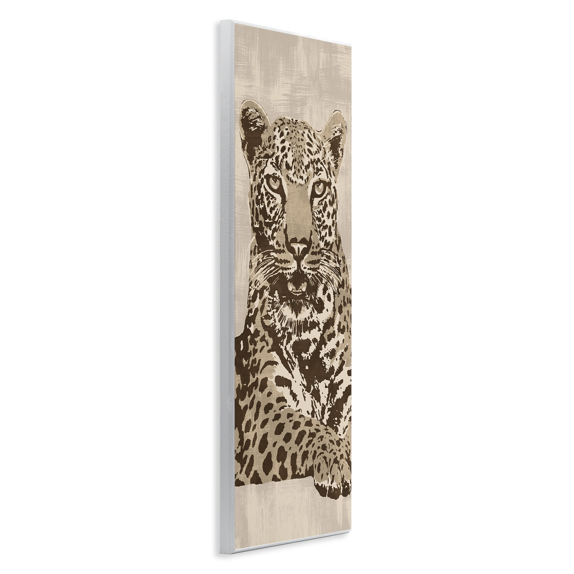 Ebern Designs Muted Fierce Leopard Wall Plaque Art by Andrew Cooper ...