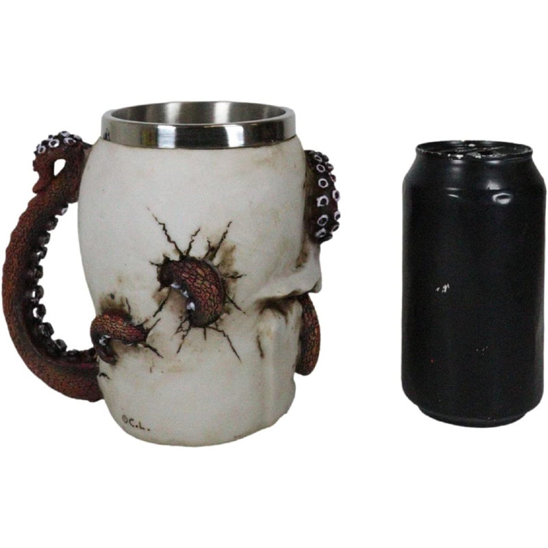 Trinx Hidemi Large Shipwrecked Skeleton Cranium Skull with Parasite ...