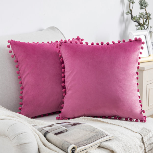 Phantoscope Pom Pom Cover Pillow Cover | Wayfair