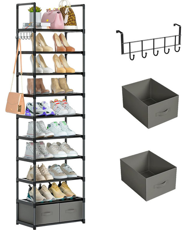 Rebrilliant 20 Pair Shoe Rack | Wayfair