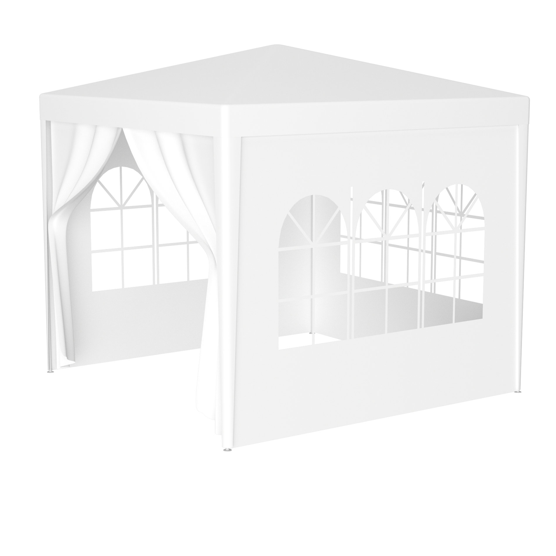 Arlmont & Co. 100 Sq. Ft. Party Tent With 4 Detachable Sidewalls ...