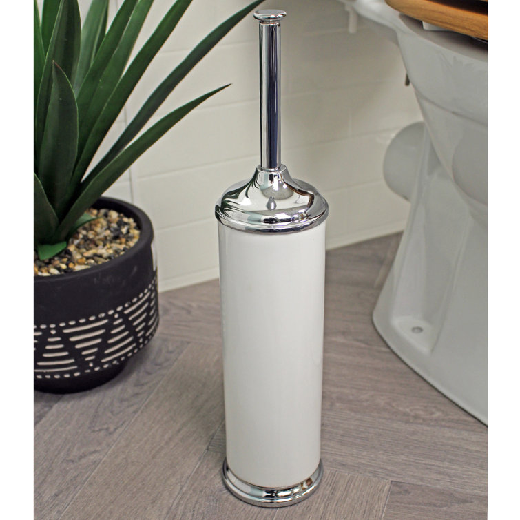 Symple Stuff Jan Free-Standing Toilet Brush and Holder | Wayfair.co.uk