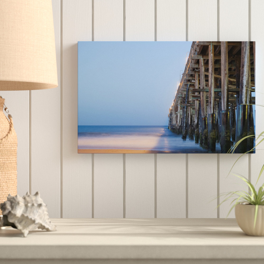 Highland Dunes Pier Simple by Chris Moyer - Photograph Print on Canvas ...