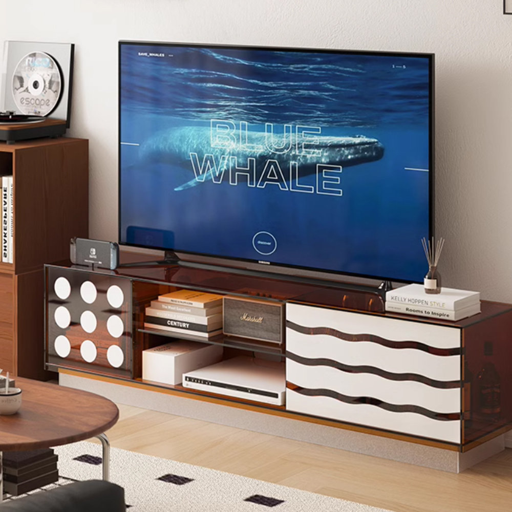 The Invincibles home Individual design sense acrylic TV cabinet | Wayfair