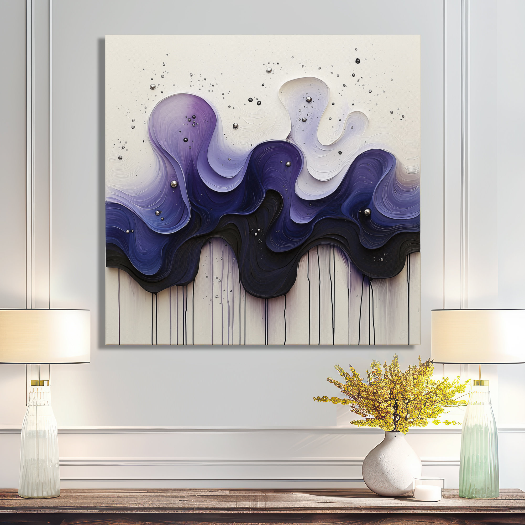 Wrought Studio™ Rhythmic Drizzle Of Lavender Liquid Dreams II - Drip ...