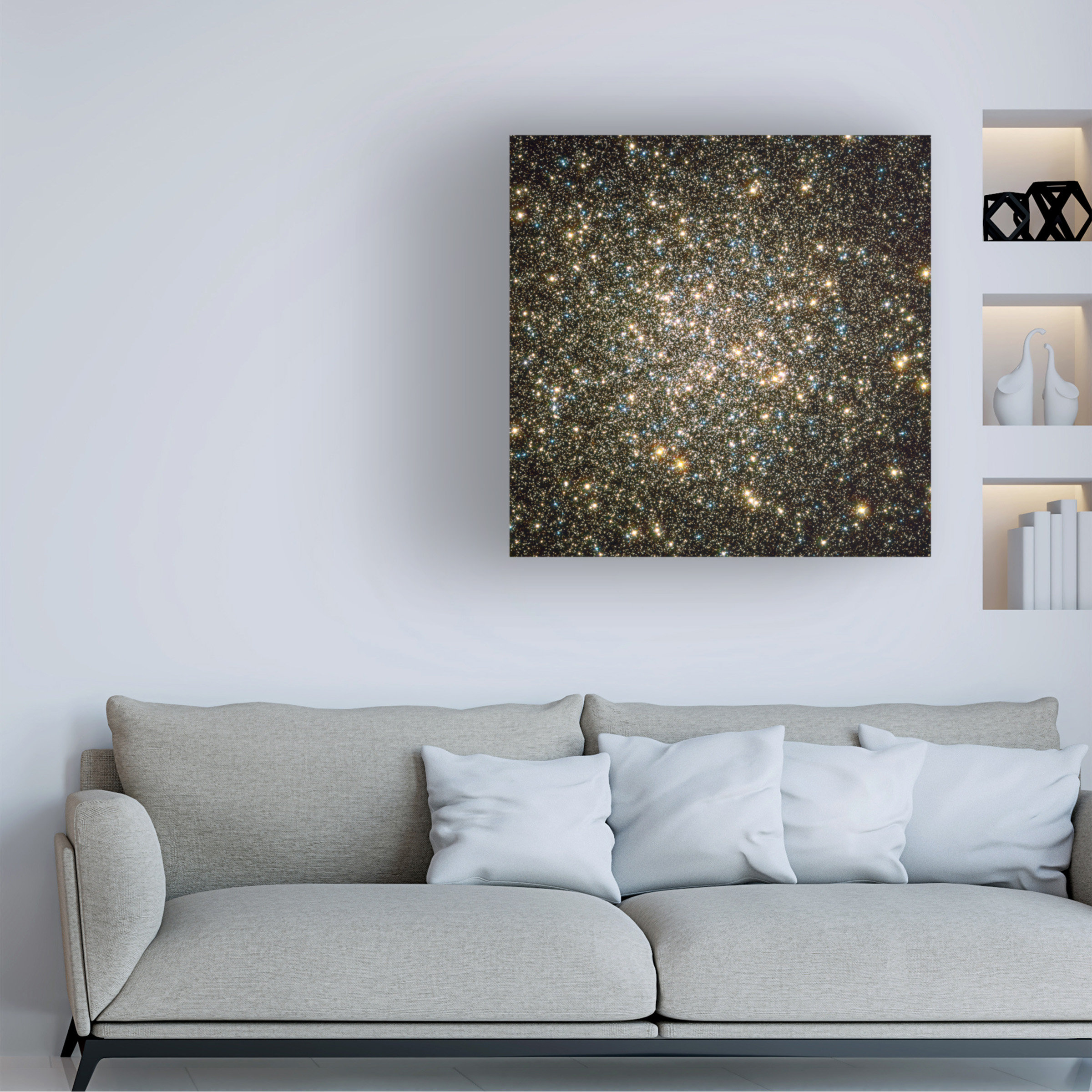 Wrought Studio™ A Celestial Snow Globe of Stars by Print Collection ...