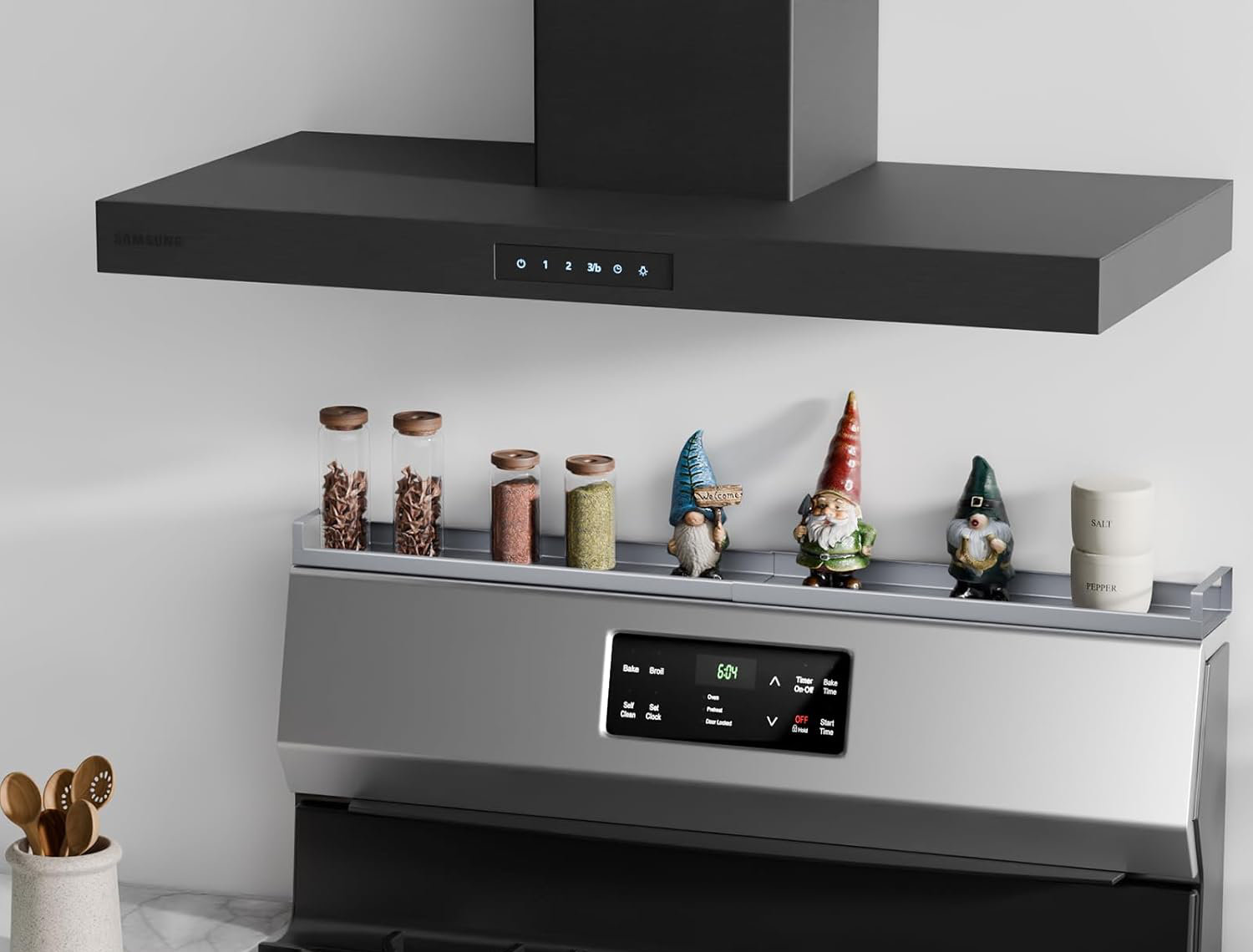 CHUANGWENYI Strong Magnetic Rack For Stove Top, Adjustable Oven Spice ...