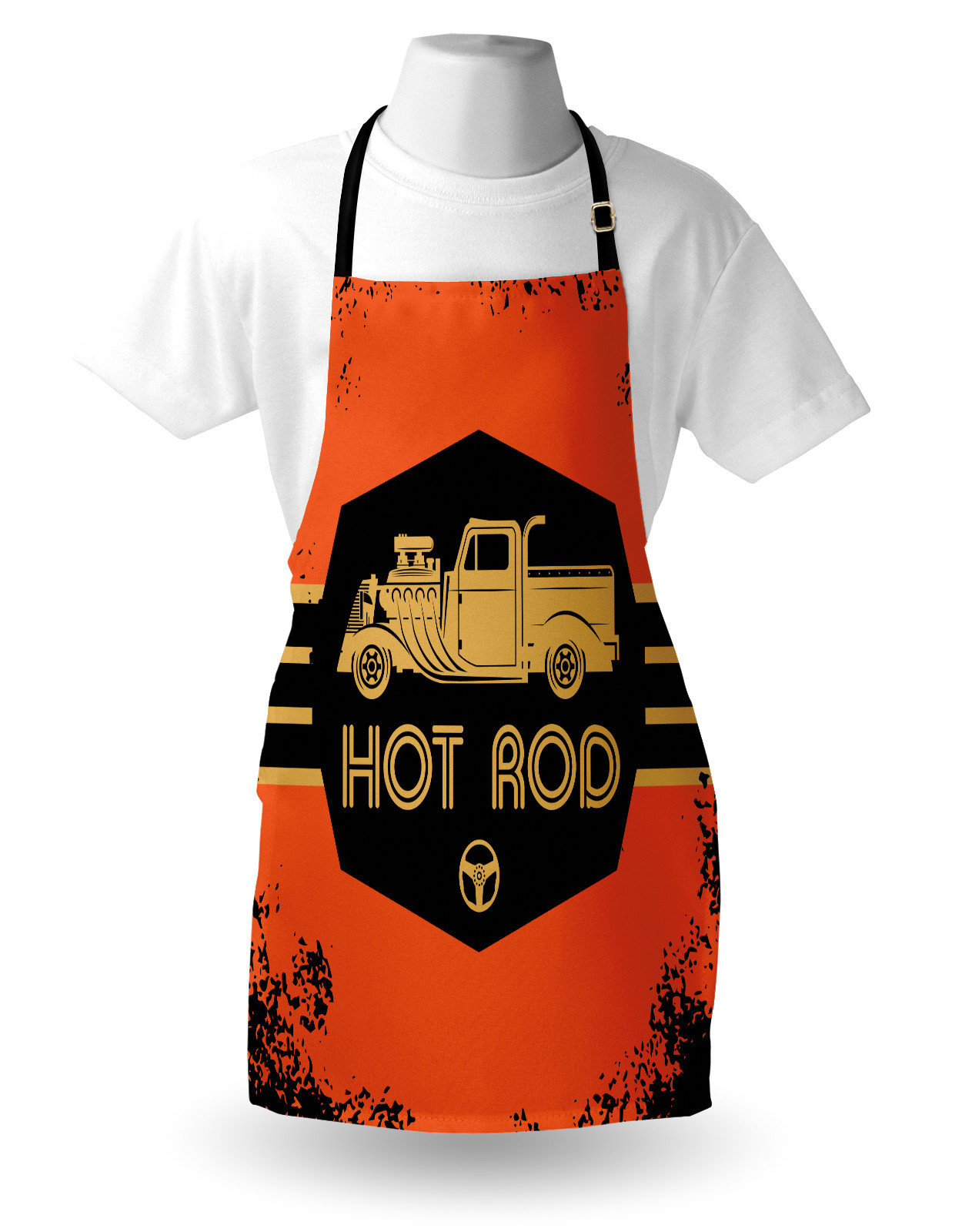 East Urban Home Retro Apron Unisex, Grunge Poster Design, Adult Size ...