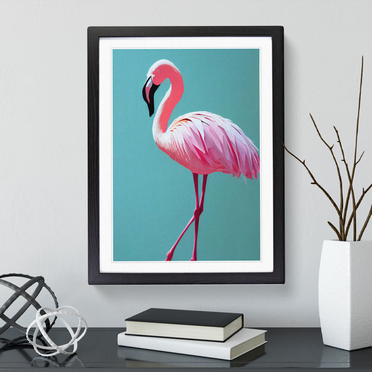 Bay Isle Home Stunning Flamingo - Single Picture Frame Graphic Art ...
