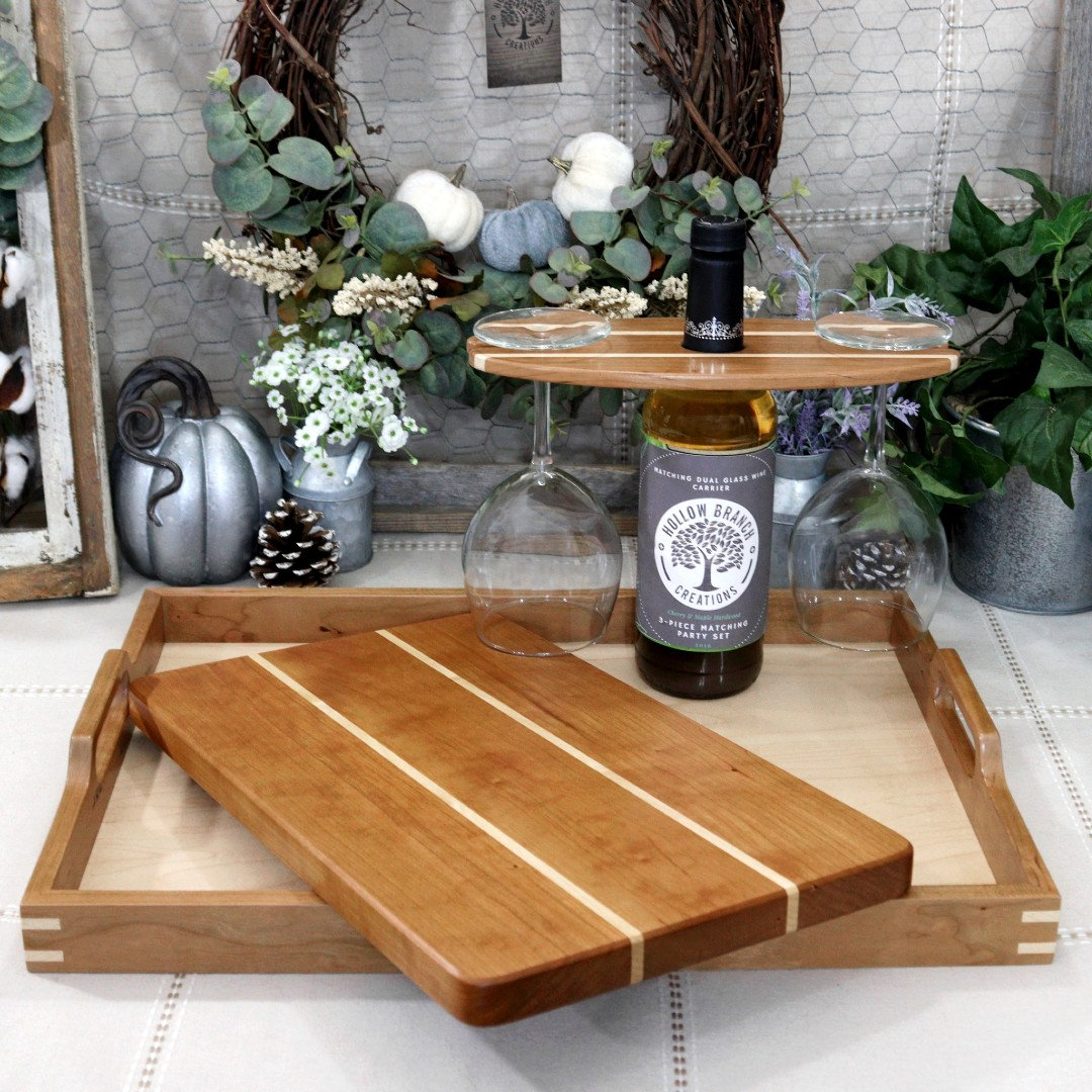 Hollow Branch Creations 3-Piece Serving Set: Handcrafted Matching ...