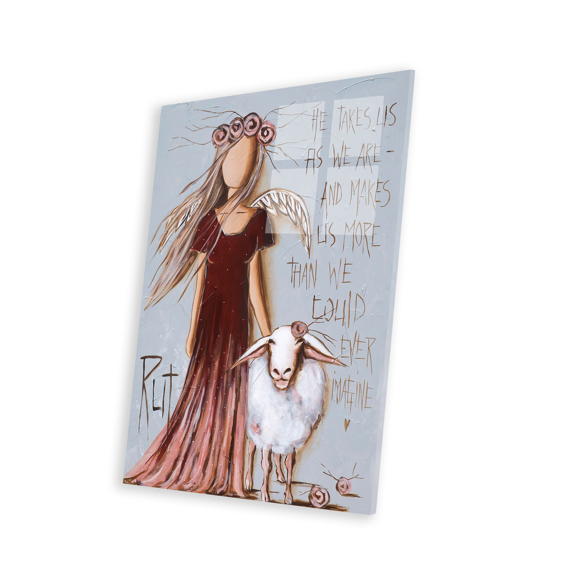 Trinx He Takes Us On Plastic/Acrylic by Ruth's Angels | Wayfair