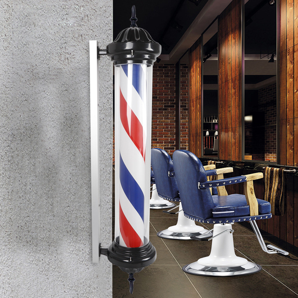 CNCEST 40" Rotating Barber LED Light | Wayfair
