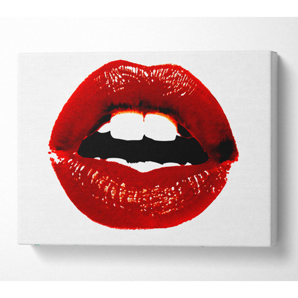 Fairmont Park Red Hot Lips - Wrapped Canvas Print | Wayfair.co.uk