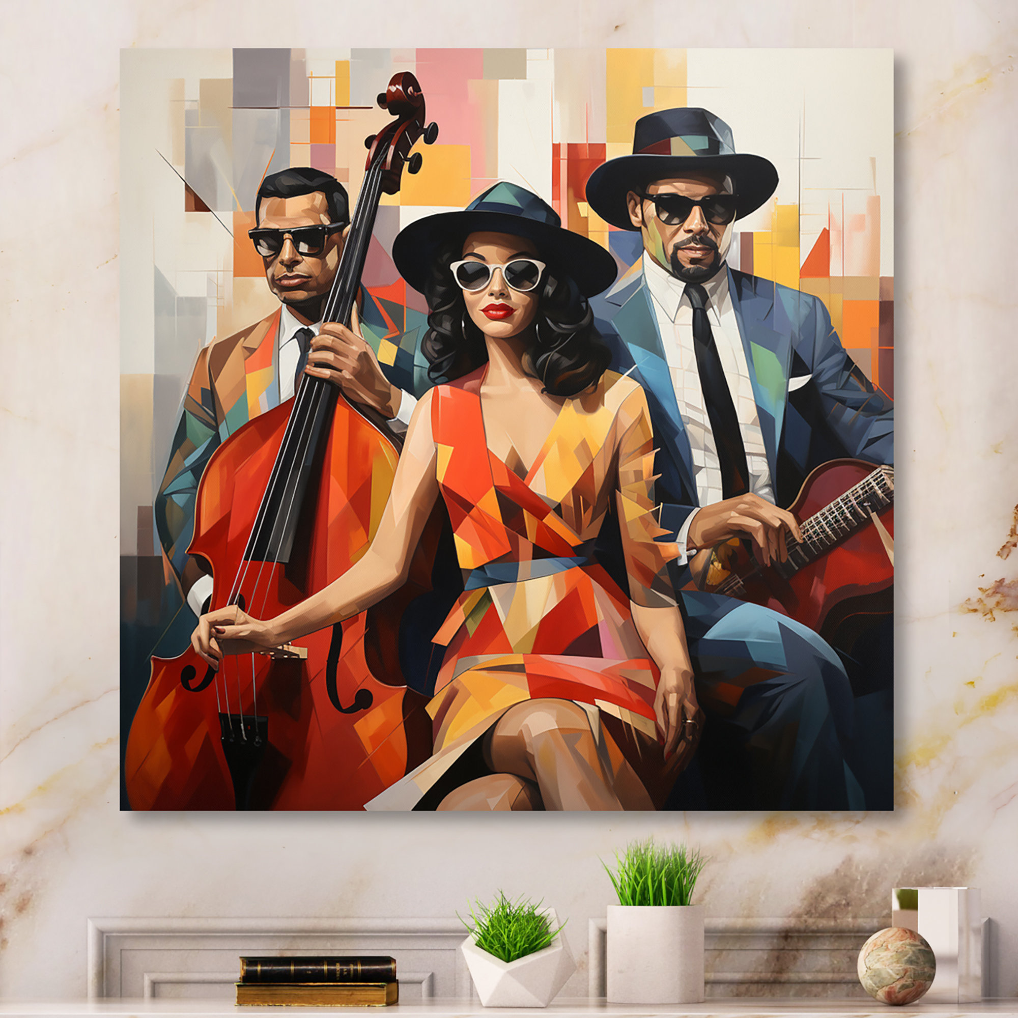 Red Barrel Studio® Mid Century Retro Rhythms Jazz - Print | Wayfair