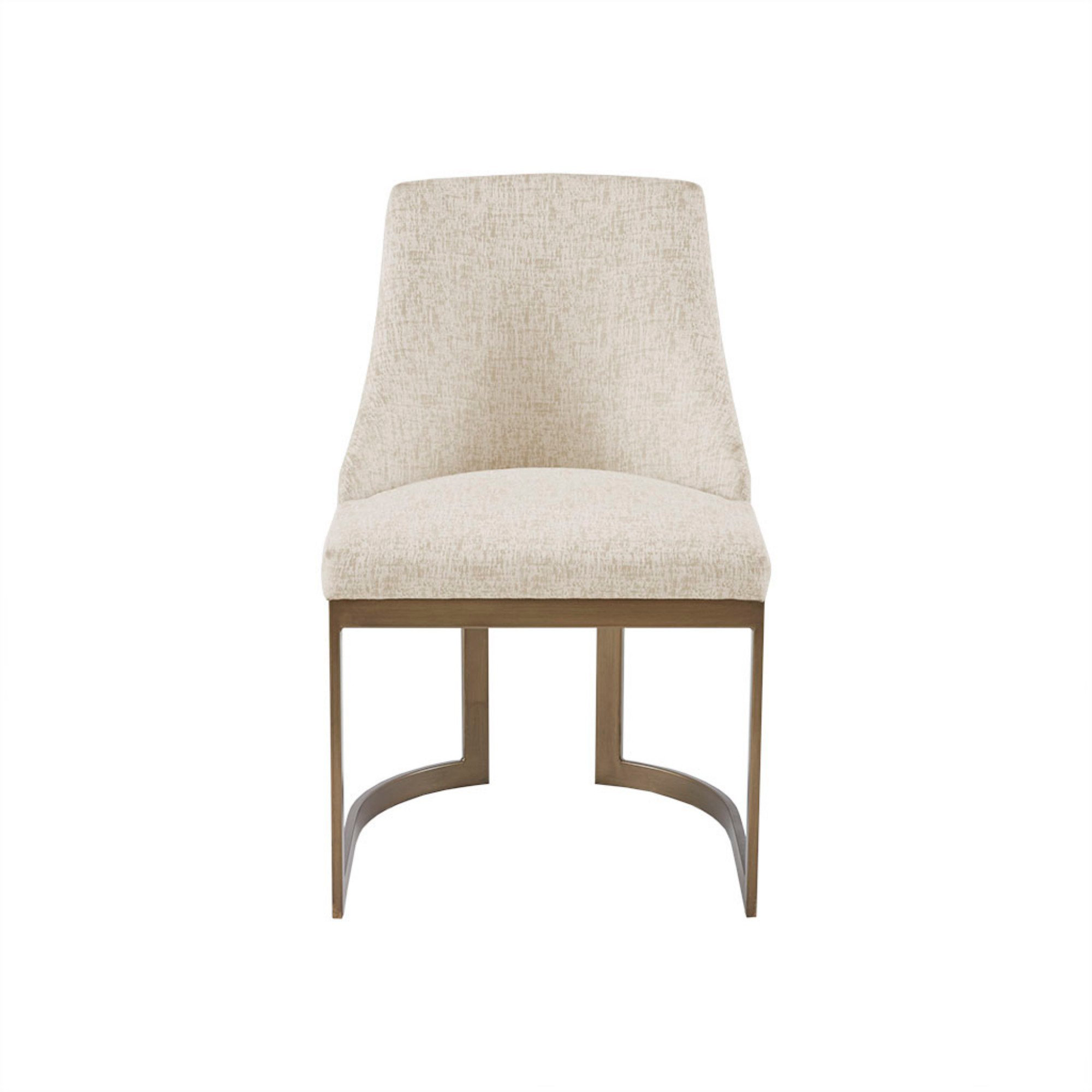 Hokku Designs Two Piece Modern Metal Frame Dining Chairs | Wayfair
