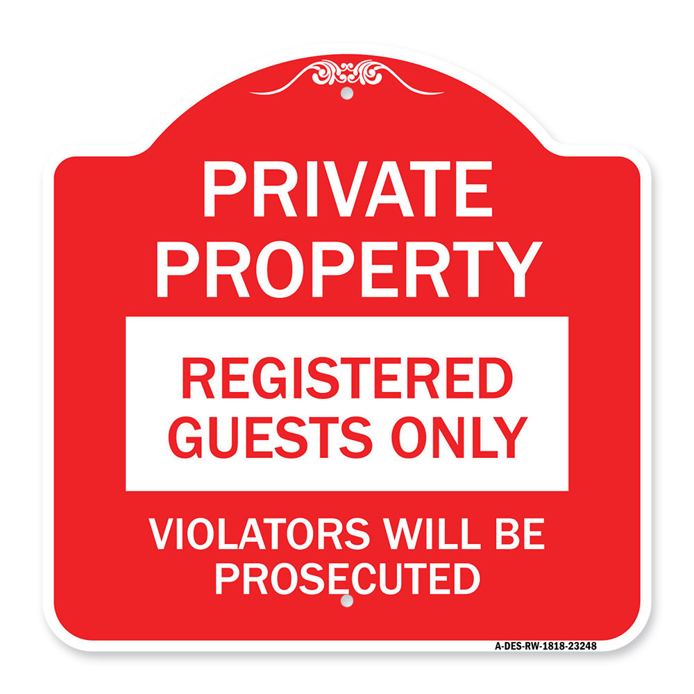 SignMission Signmission Designer Series Sign - Private Property ...