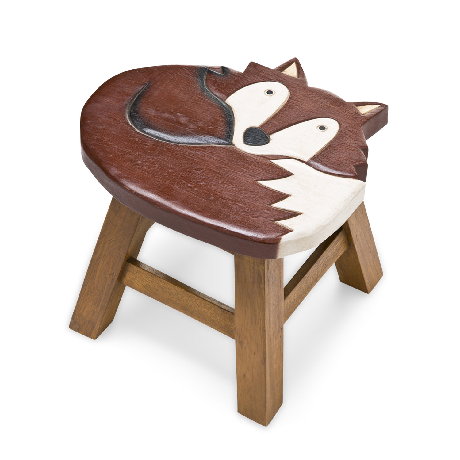 Millwood Pines Viv Solid Wood Accent Stool | Wayfair