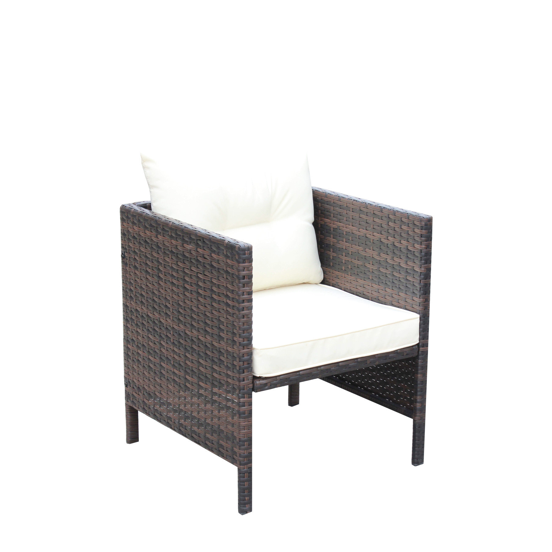 Latitude Run® Modern Design Patio Seating Piece, Brown Dining Chair ...