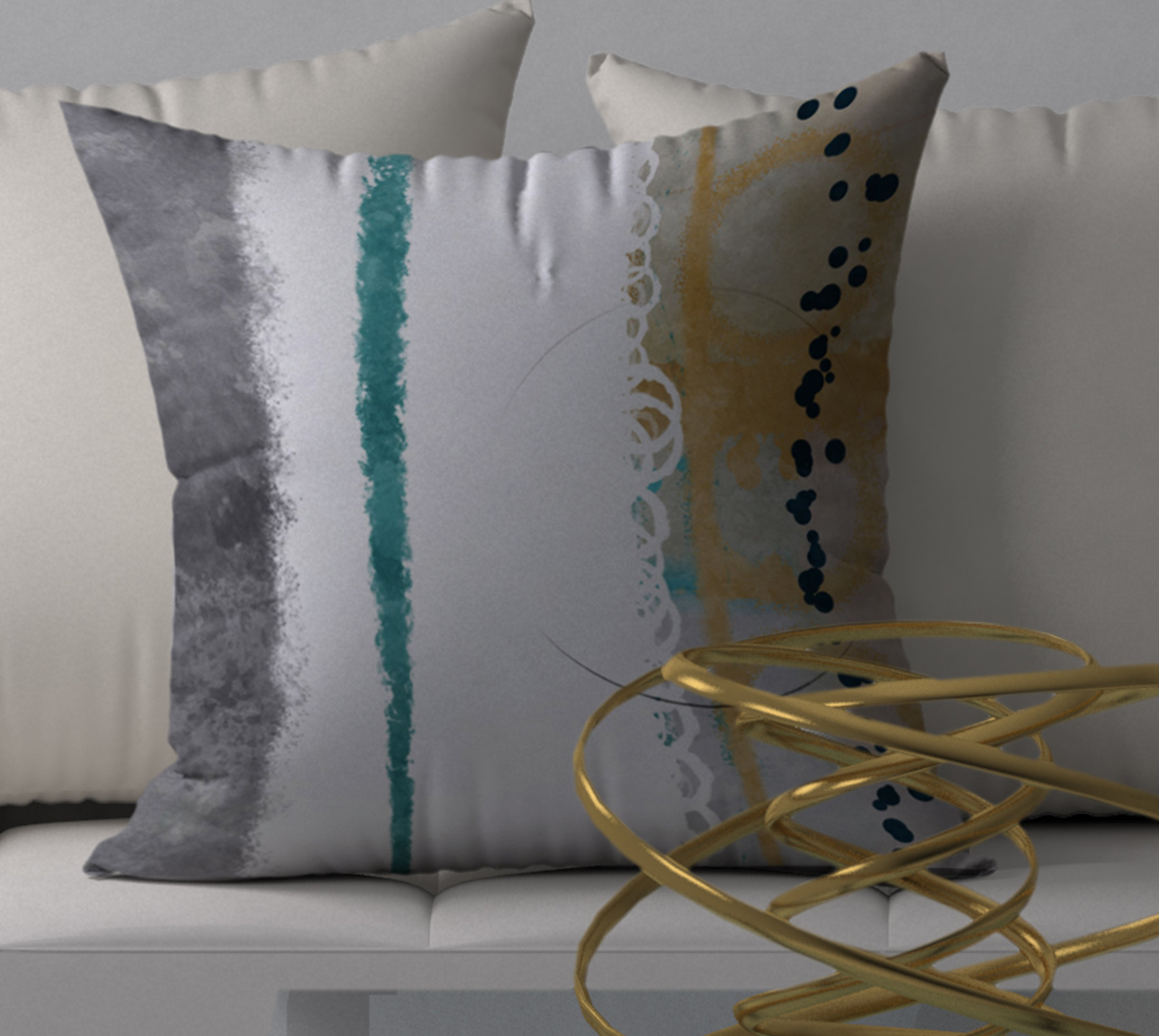 LeRoi Products Important Dreamy Modern Contemporary Decorative Throw ...