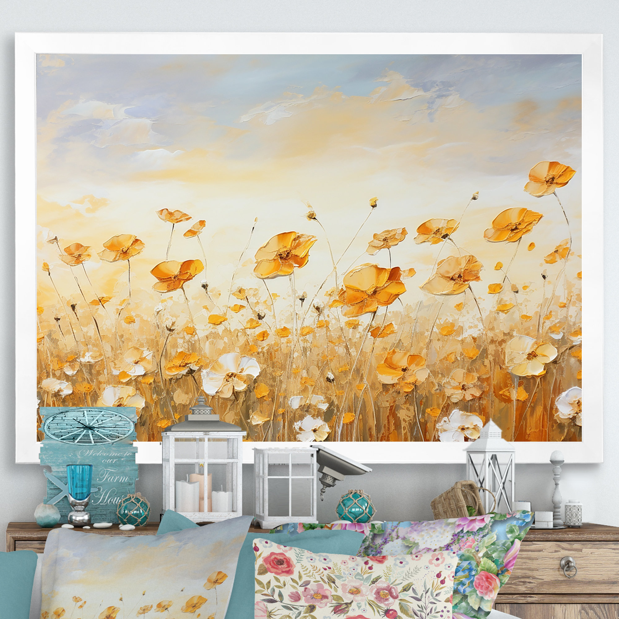 Winston Porter Muted Yellow Color Marigold Charm I - Print | Wayfair