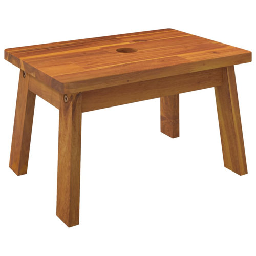 Millwood Pines Breslyn 1 - Step Wood Utility Stool | Wayfair