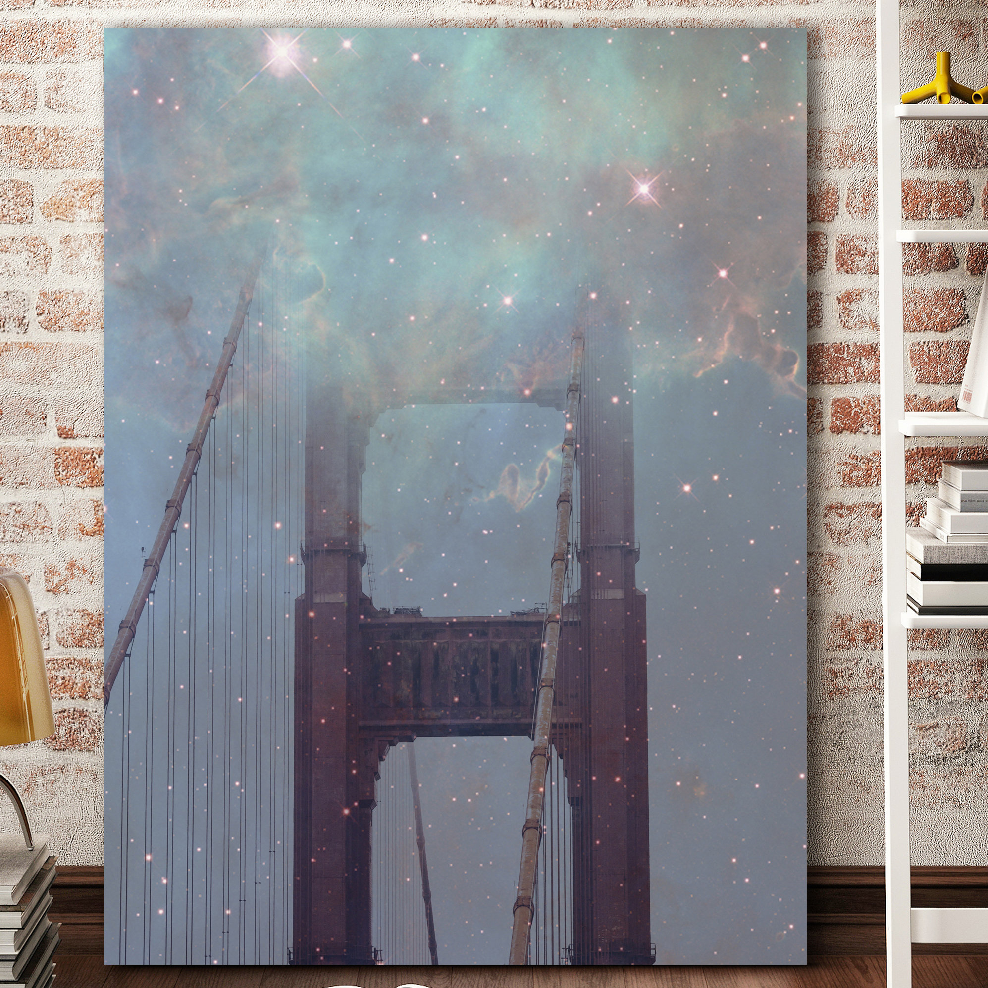 Jaxson Rea 'Starry SF' by Ashley Davis Graphic Art on Wrapped Canvas ...