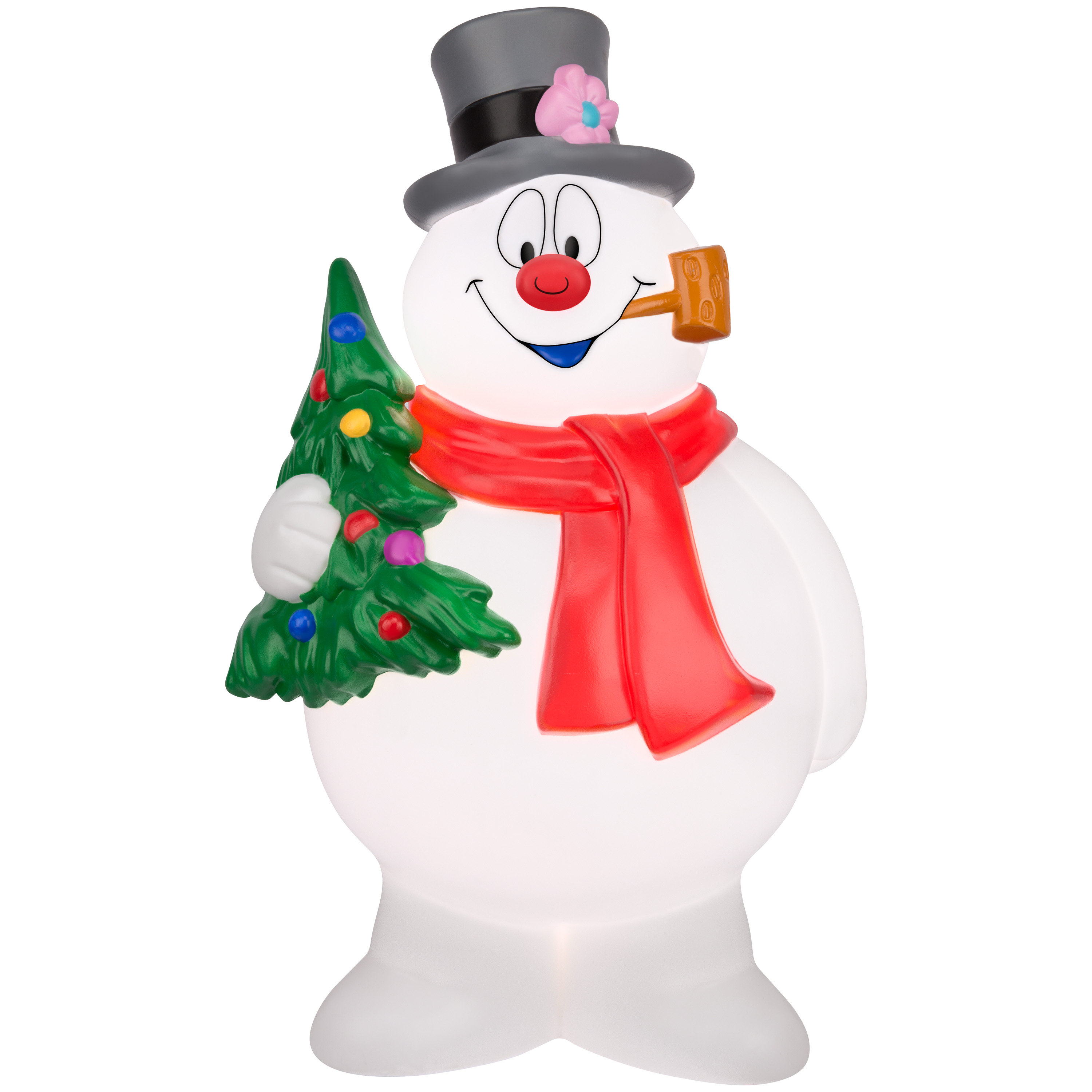 Gemmy Industries Lighted Blow Mold Outdoor Decor Frosty with Tree WB ...